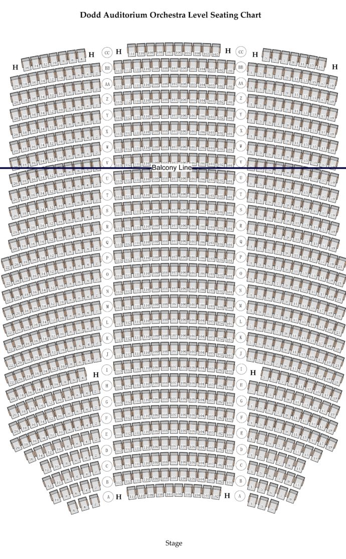 Seating Layout - Dodd Auditorium
